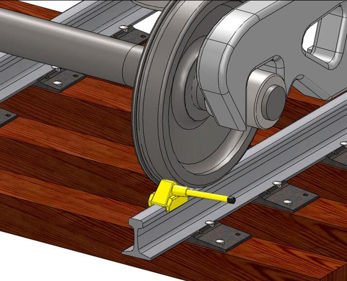 Urethane Single Chock (Exposed Rail)