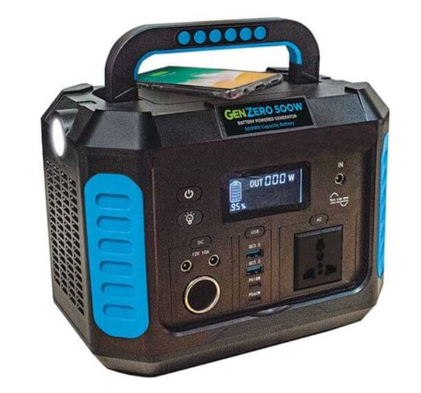 GenZero 500W 230V Batteri Elverk/Generator