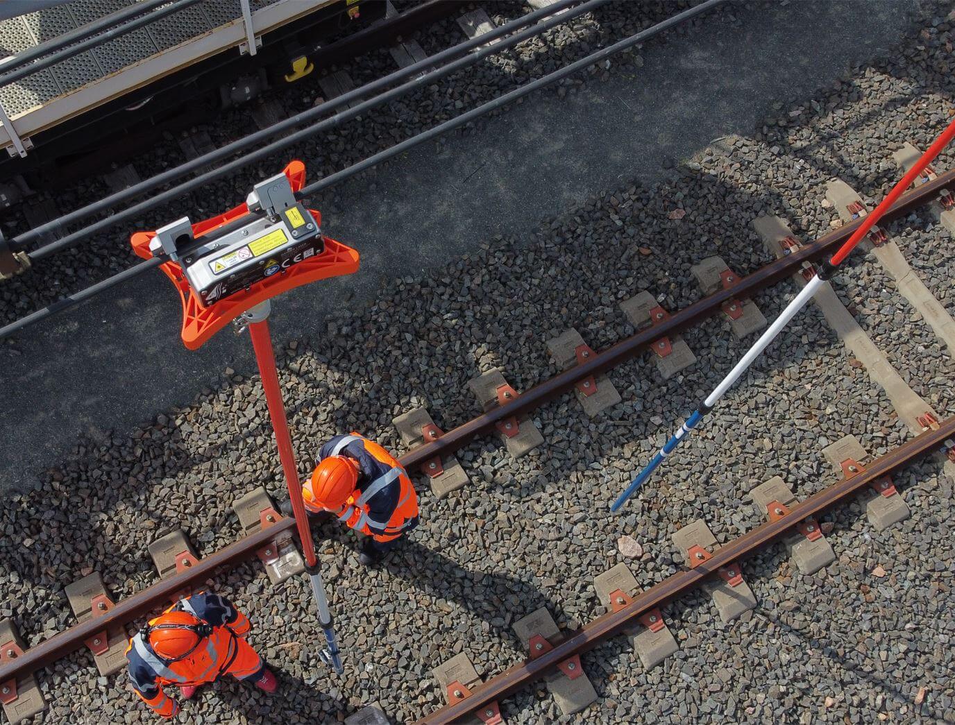 Catenary contact wire thickness measuring, Laser