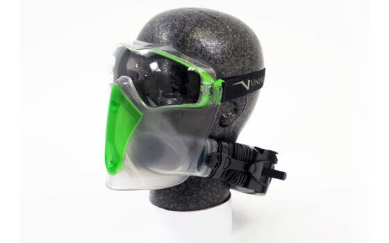Univet 6X3 Safety Goggles w. Face Shield